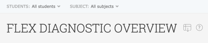 IXL - How can I use the Flex Diagnostic Overview?