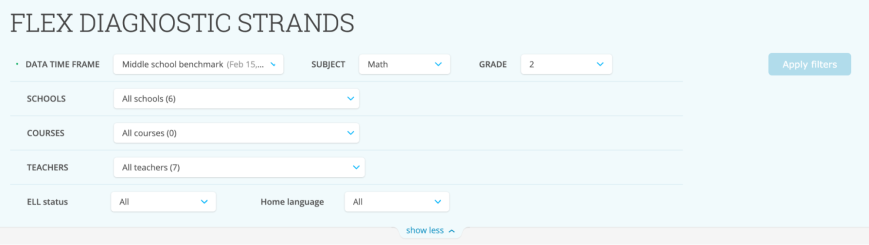 IXL - How can I use the Flex Diagnostic Strands report?
