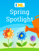 IXL Spring Spotlight skill plan - Math Kindergarten
