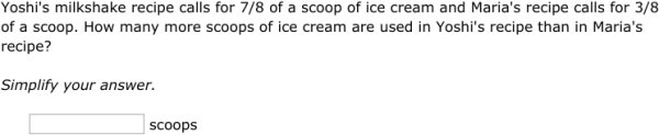 IXL - Add and subtract fractions with like denominators: word problems ...