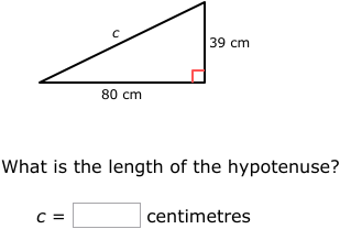 IXL - Pythagoras' theorem: find the length of the hypotenuse (Grade 7 ...
