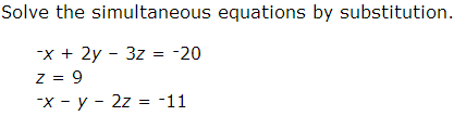 IXL - Solve simultaneous equations in three variables using ...