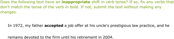 IXL - Identify and correct inappropriate shifts in verb tense (Grade 11 ...