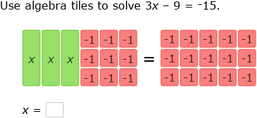 IXL - Model and solve equations using algebra tiles (Grade 10 maths ...