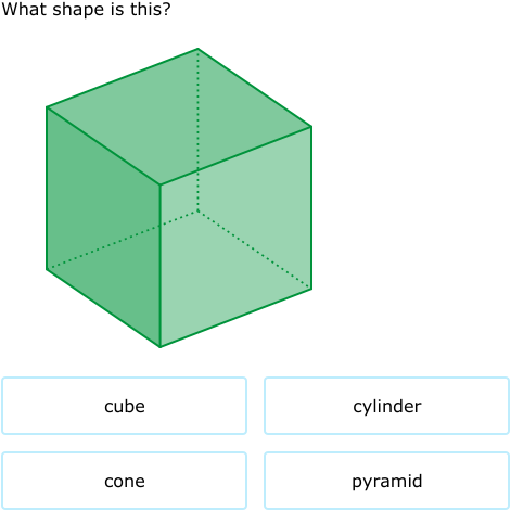 IXL - Name the three-dimensional shape (Grade 2 maths practice)