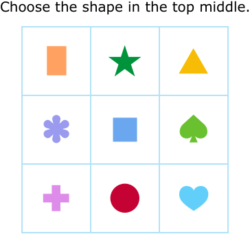 IXL - Location in a grid (Grade 1 maths practice)