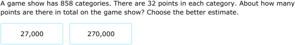 IXL - Estimate products: word problems (Grade 4 maths practice)