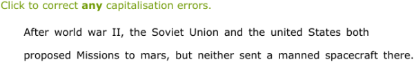 IXL - Correct capitalisation errors (Grade 7 English practice)