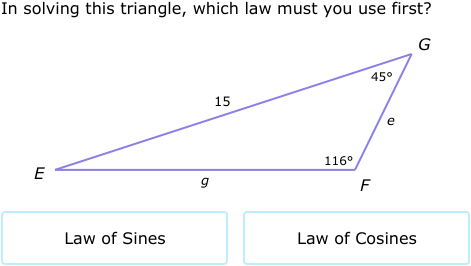IXL - Solve a triangle (Grade 11 maths practice)