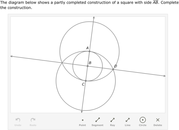 IXL - Construct a square (Grade 8 maths practice)