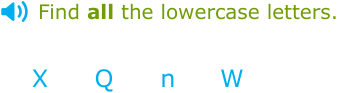 IXL - Find the lowercase letters (Kindergarten English practice)