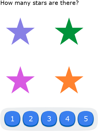 IXL - Count shapes - up to 5 (Preschool maths practice)