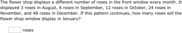 IXL - Number sequences: word problems (Grade 8 maths practice)