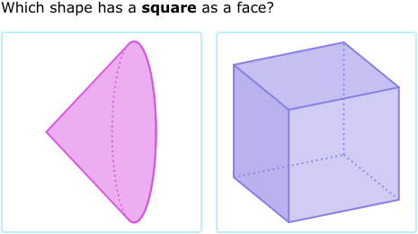 IXL - Identify faces of three-dimensional shapes (Grade 3 maths practice)