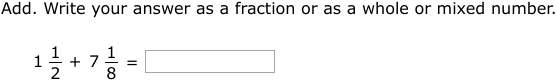 IXL - Add and subtract mixed numbers (Grade 6 maths practice)