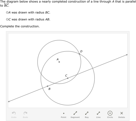 IXL - Construct parallel lines (Grade 11 maths practice)