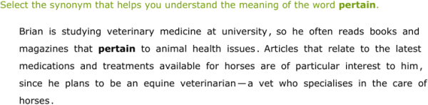 IXL - Determine the meaning of words using synonyms in context (Grade 7 ...