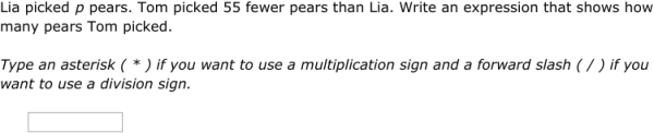 IXL - Write variable expressions: word problems (Grade 6 maths practice)