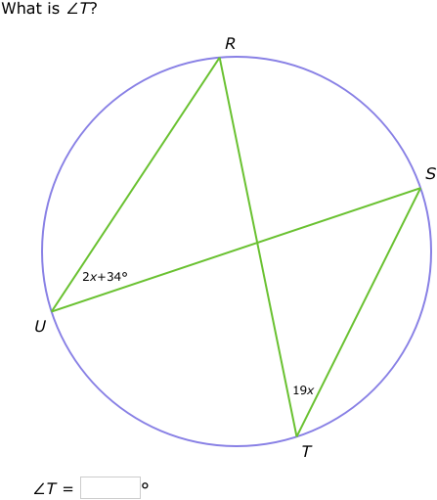 IXL - Inscribed angles (Grade 11 maths practice)