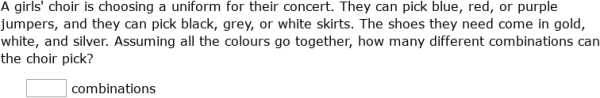 IXL - Combinations (Grade 3 maths practice)