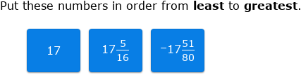 IXL - Put rational numbers in order (Grade 8 maths practice)