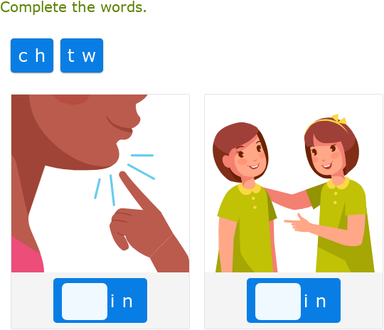 IXL - Complete the short i words (Grade 1 English practice)