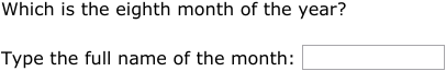 IXL - Months of the year (Grade 2 maths practice)