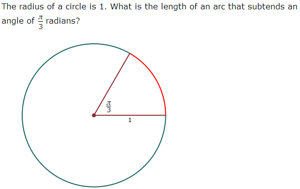 IXL - Radians and arc length (Grade 12 maths practice)