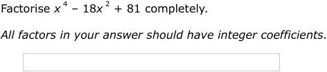 IXL - Factorise using a quadratic pattern (Grade 11 maths practice)