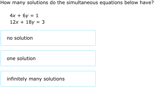 IXL - Find the number of solutions to simultaneous equations (Grade 10 ...