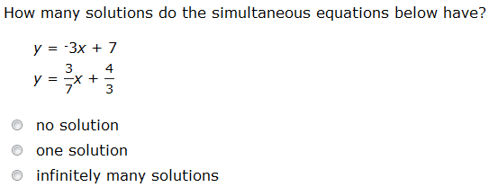 IXL - Find the number of solutions to simultaneous equations (Grade 10 ...