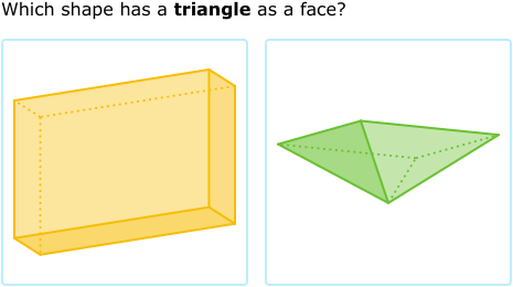 IXL - Identify faces of three-dimensional shapes (Grade 2 maths practice)