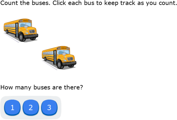 IXL - Learn to count to 3 (Kindergarten maths practice)