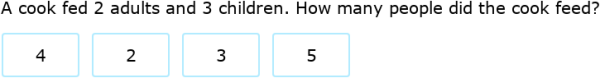 IXL - Addition word problems - sums up to 5 (Kindergarten maths practice)