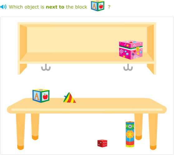 IXL - Next to and beside (Preschool English practice)