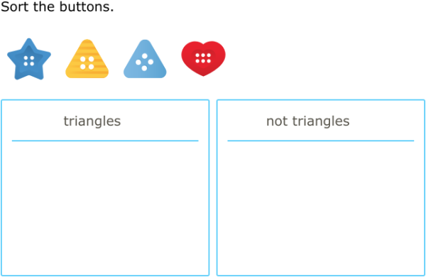 IXL - Classify and sort by shape (Kindergarten maths practice)