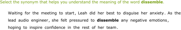 IXL - Determine the meaning of words using synonyms in context (Grade 9 ...