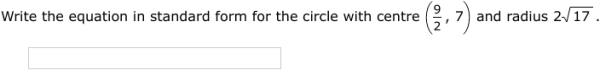 IXL - Write equations of circles in standard form (Grade 12 maths practice)