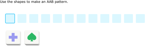 IXL - Make a repeating pattern (Grade 2 maths practice)