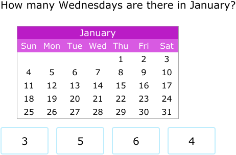 IXL - Read a calendar (Grade 1 maths practice)