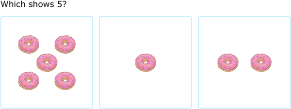 IXL - Represent numbers - up to 5 (Preschool maths practice)