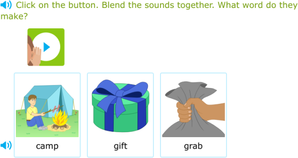 IXL - Blend each sound in a word together (Grade 1 English practice)