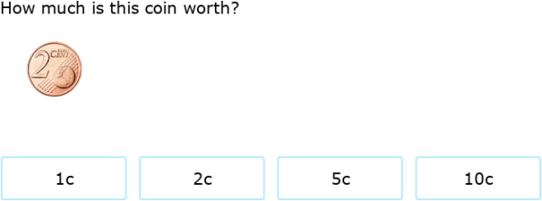 IXL - Coin values - 1c, 2c, 5c and 10c (Preschool maths practice)