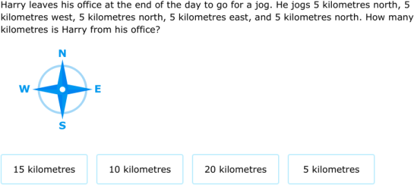 IXL - Distance/direction to starting point (Grade 6 maths practice)
