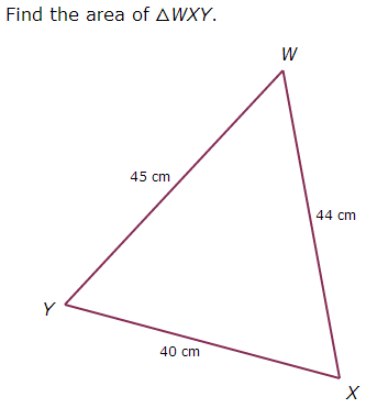 IXL - Area of a triangle: Heron's formula (Grade 12 maths practice)