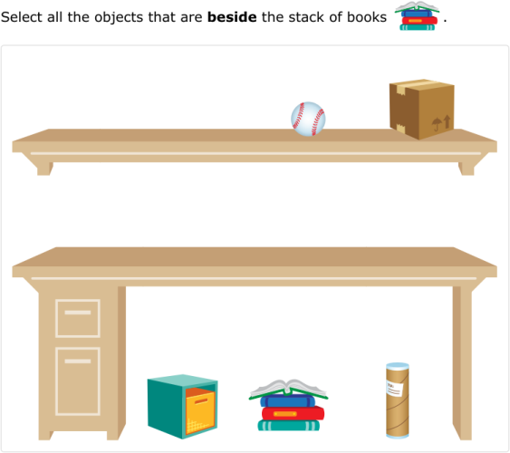 IXL - Beside and next to (Kindergarten maths practice)