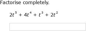 IXL - Factorise polynomials (Grade 9 maths practice)