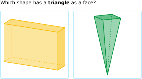 IXL - Identify faces of three-dimensional figures (Grade 4 maths practice)