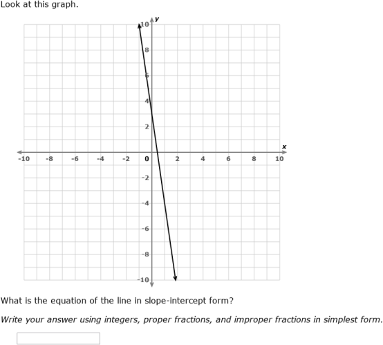 IXL - Slope-intercept form: write an equation from a graph (Grade 10 ...
