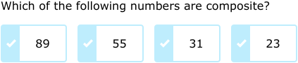 IXL - Prime or composite (Grade 6 maths practice)